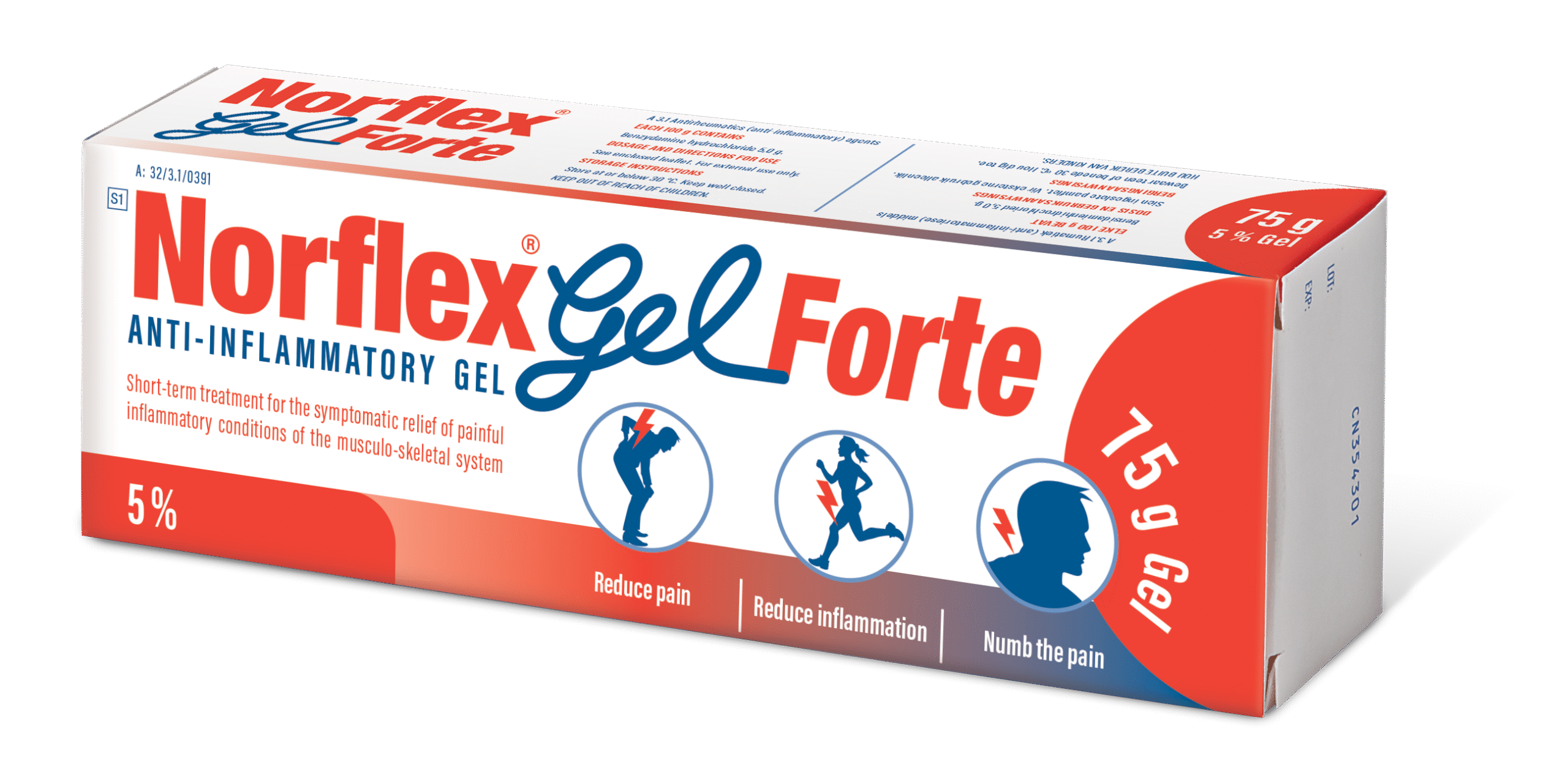 Norflex Gel Forte Anti-inflammatory 75g – Sebetse Pharmacy