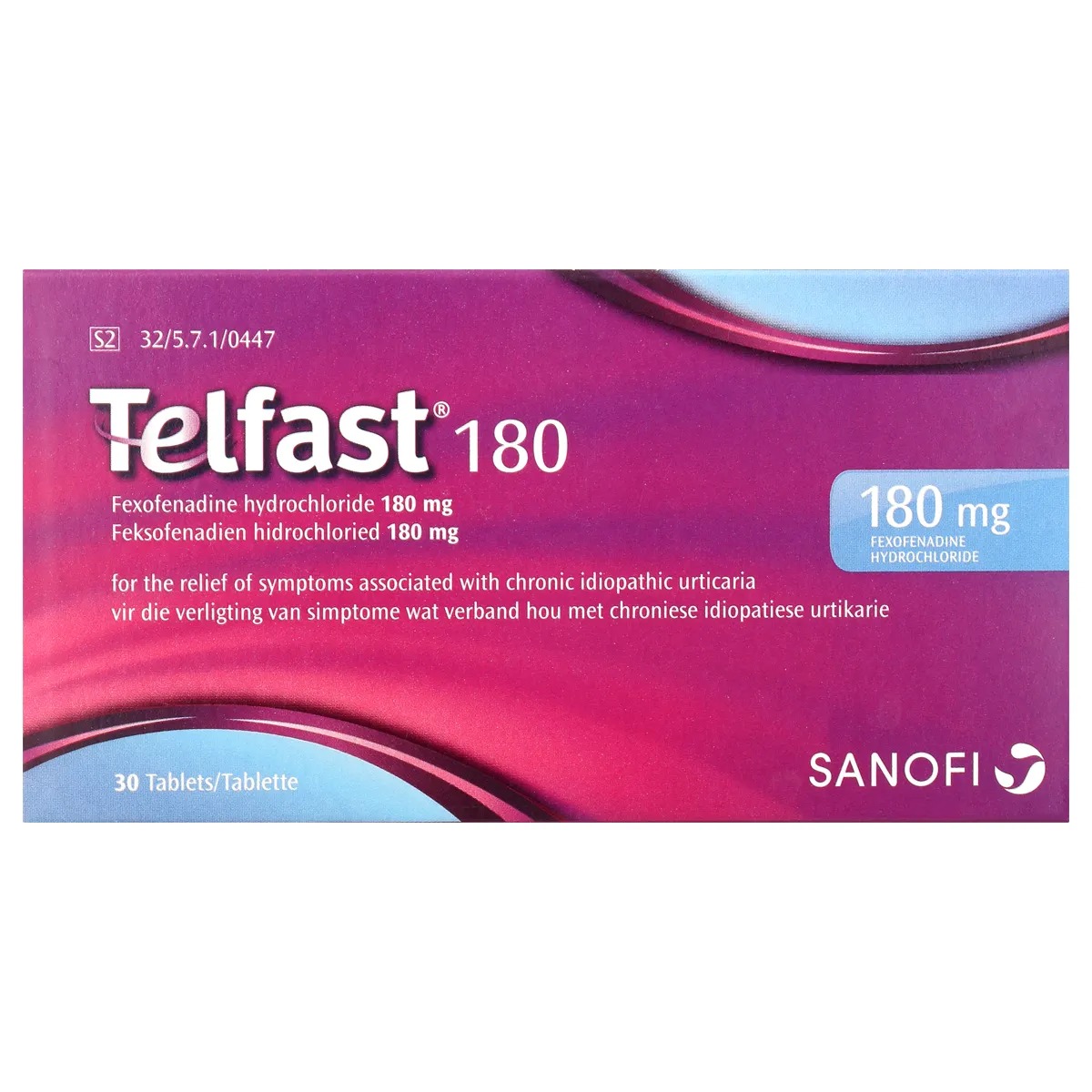 Telfast 180mg Tablets 30’s – Sebetse Pharmacy
